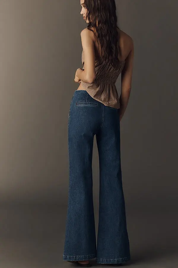 Paige Sofia Front Seam High-rise Flare Jeans - Getaway
