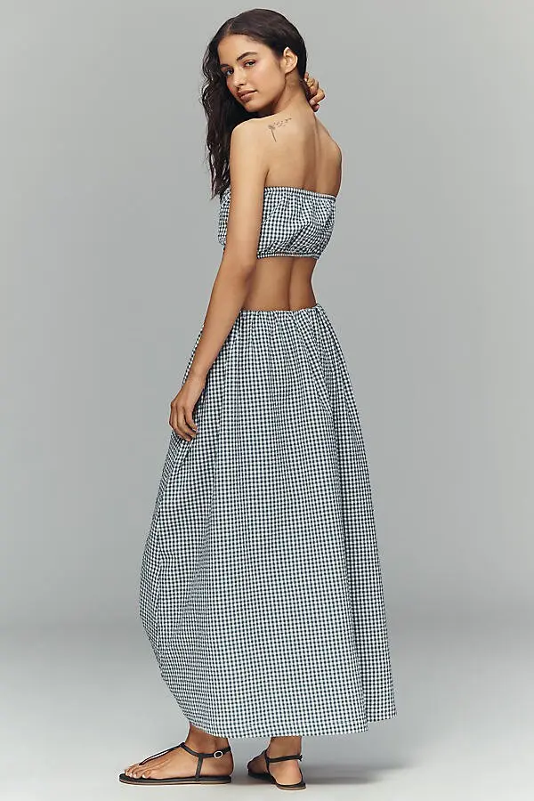 Maeve Gingham Midi Skirt