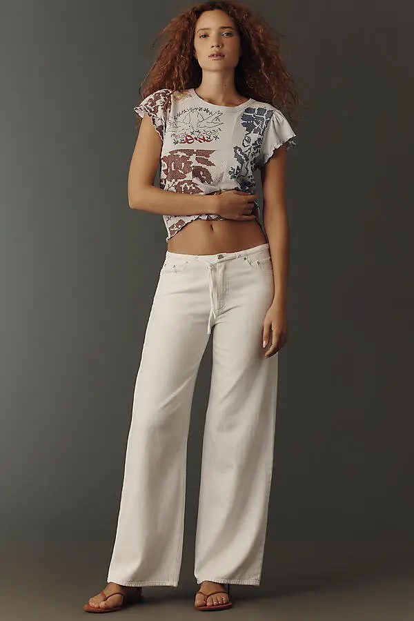 Anthropologie Embroidered Tee
