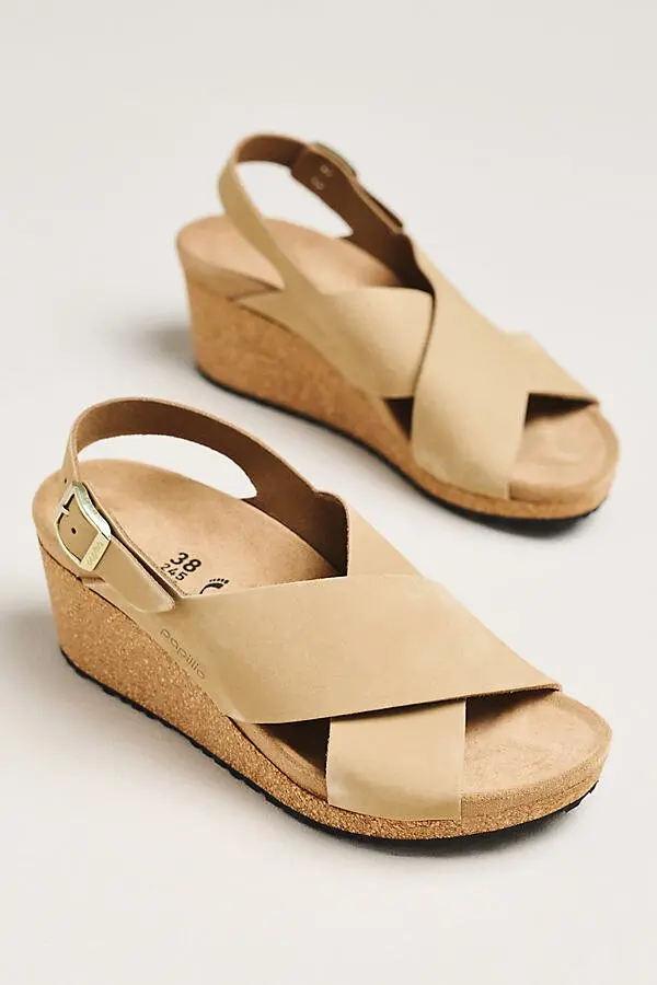 BIRKENSTOCK Samira Wedge Heels - Sandcastle
