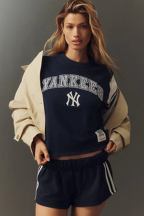 Mitchell & Ness Mlb Crew-neck Jersey Top - Yankees