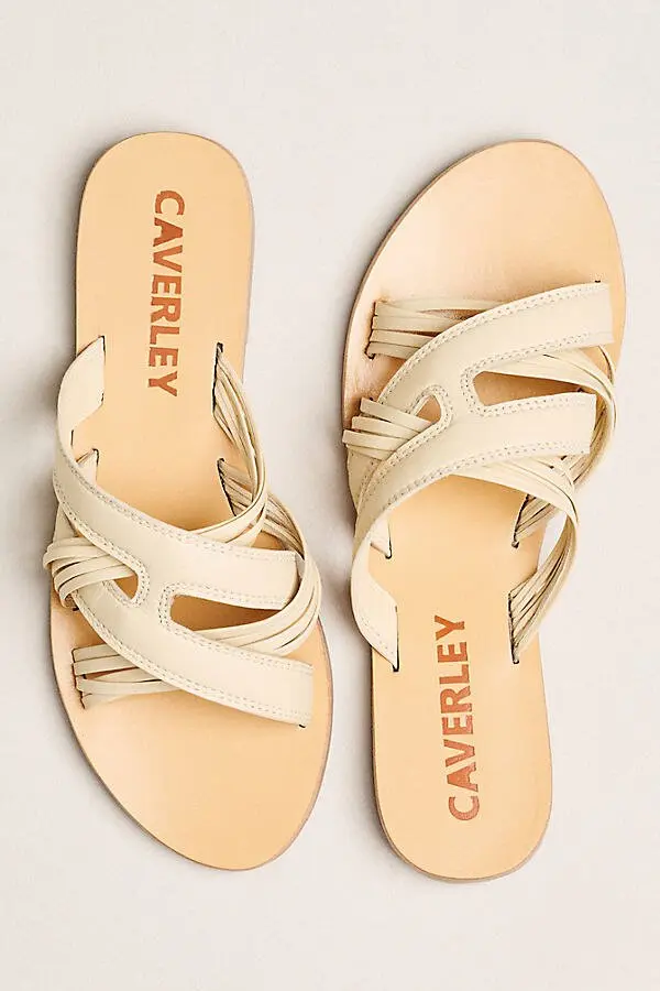 CAVERLEY Rudy Multi-strap Slides - Cream