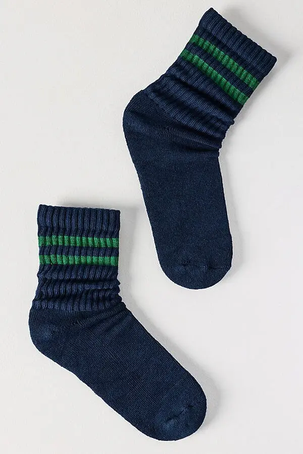 AMERICAN TRENCH Retro Crew Socks - Navy