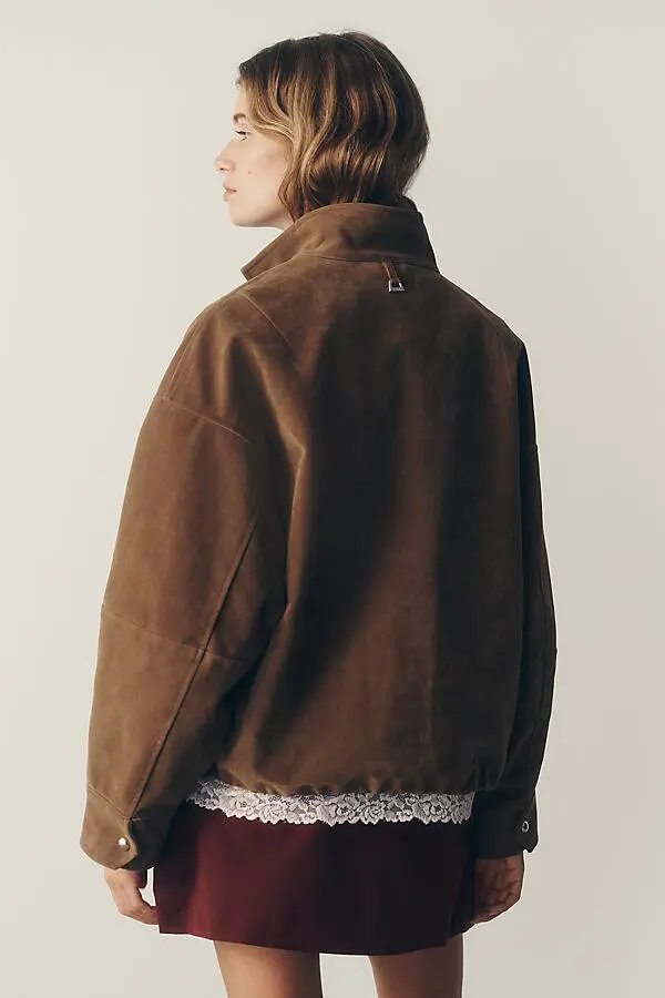 Apparis Kate Sans Suede Bomber Jacket