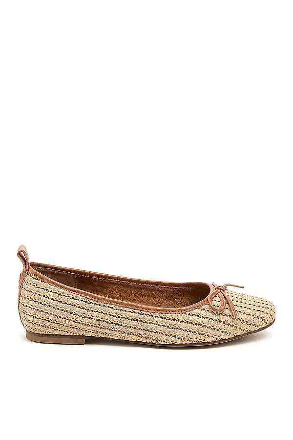 KELSI DAGGER BROOKLYN Raffia Ballet Flats - Natural