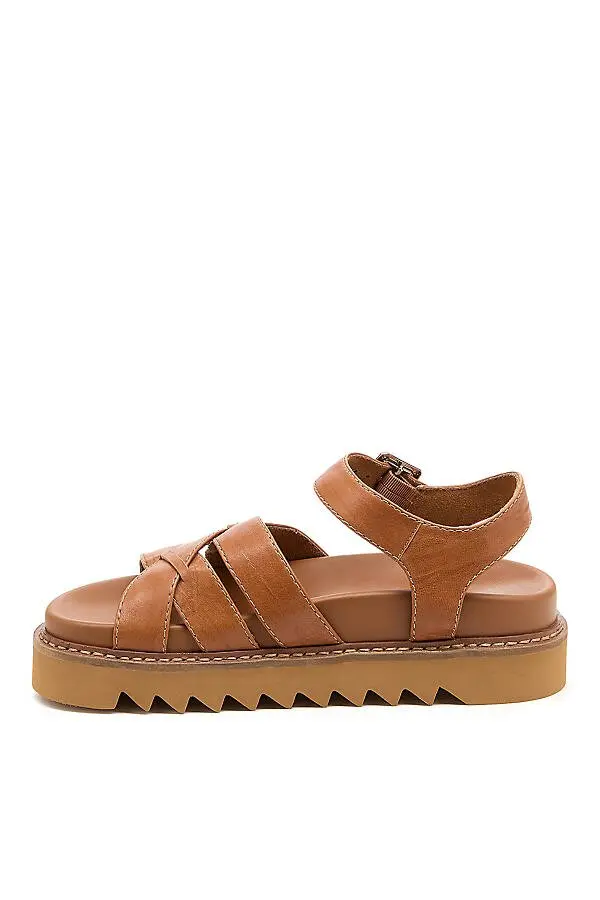 KELSI DAGGER BROOKLYN Kova Cross-strap Sandals - Tan