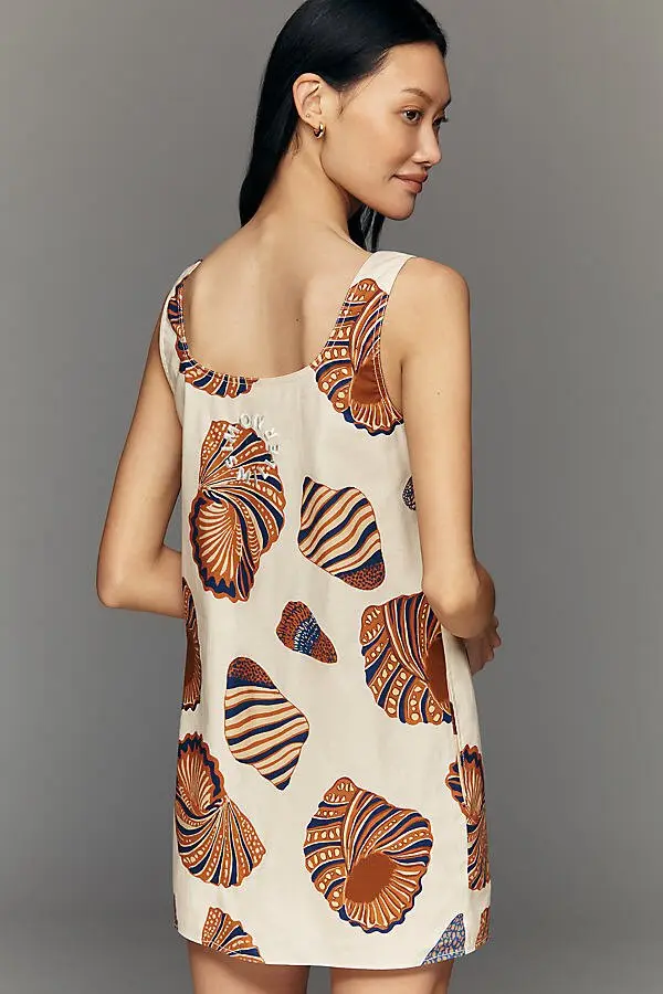 SIMONMILLER Sahara Linen Sleeveless Mini Dress - Natural Shell