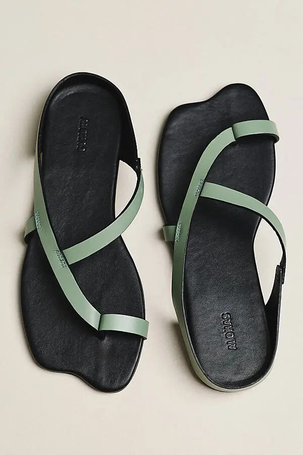 ALOHAS Dawn Toe-loop Slides - Green