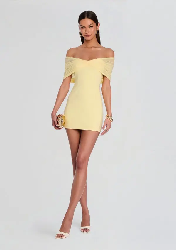 SEROYA Jayne Mini Dress - Butter