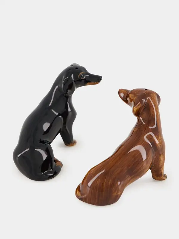 QUAIL CERAMICS Dachshund Salt And Pepper Set