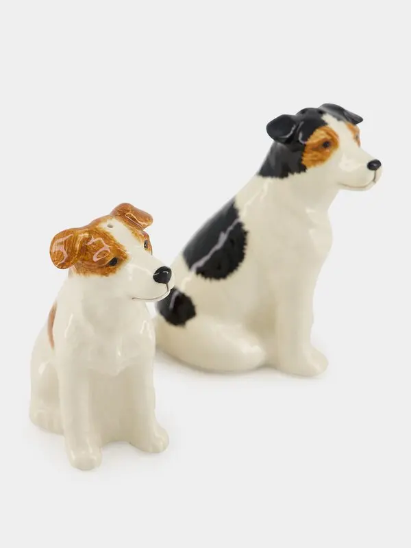 QUAIL CERAMICS Jack Russell Salt And Pepper Set