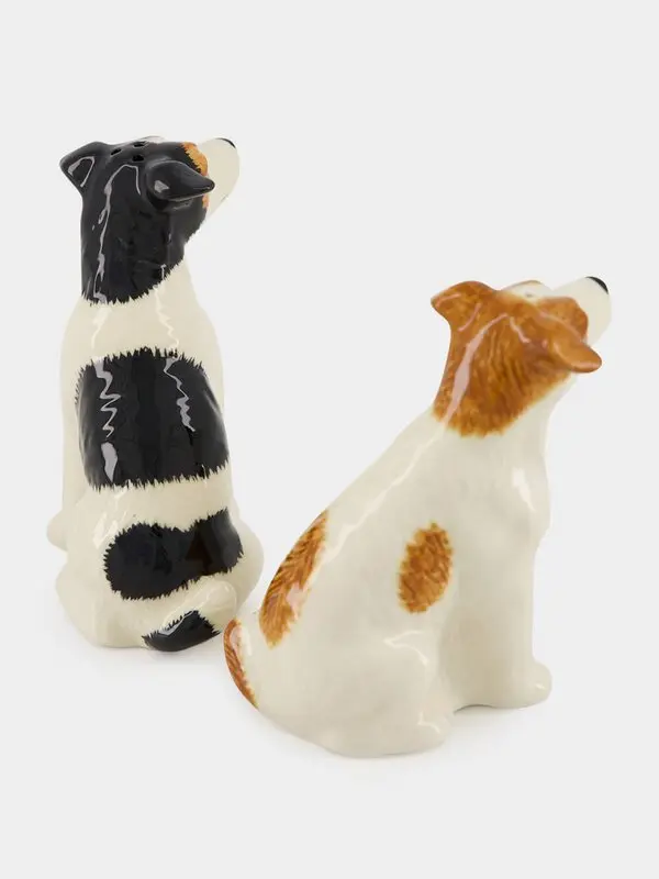 QUAIL CERAMICS Jack Russell Salt And Pepper Set