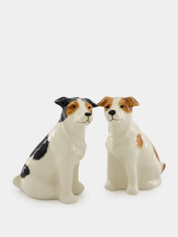 QUAIL CERAMICS Jack Russell Salt And Pepper Set