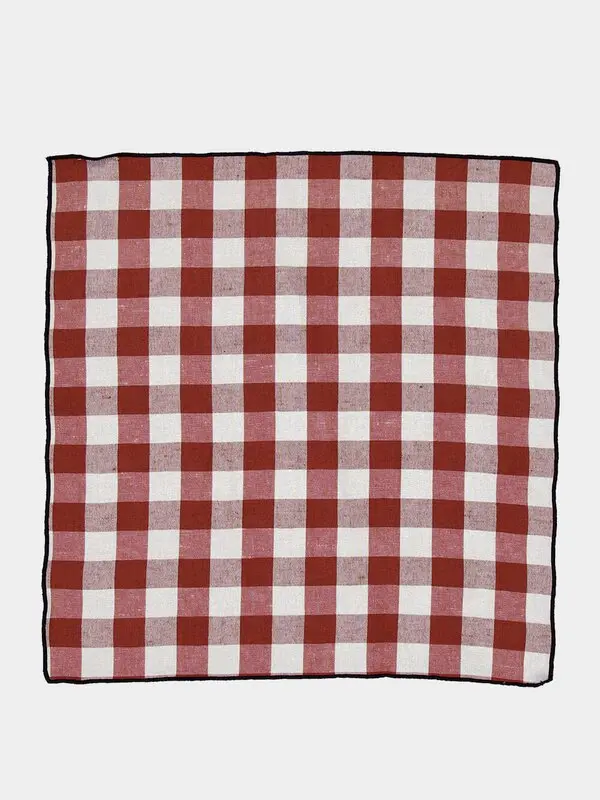 Maison De Vacances Bourdon Canvas Mimi Vichy Napkin - Red