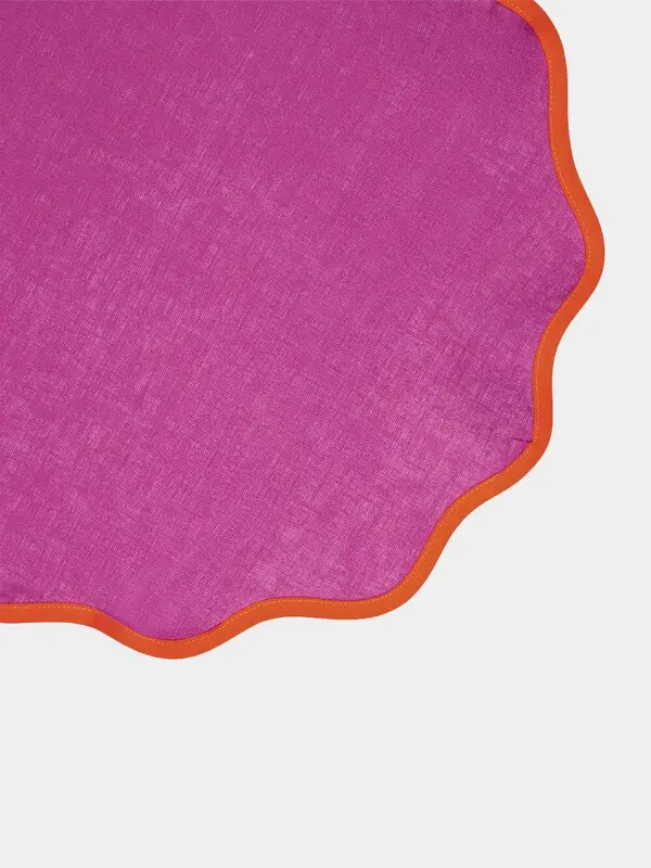La DoubleJ Set Of 2 Cotton Placemats - Pink
