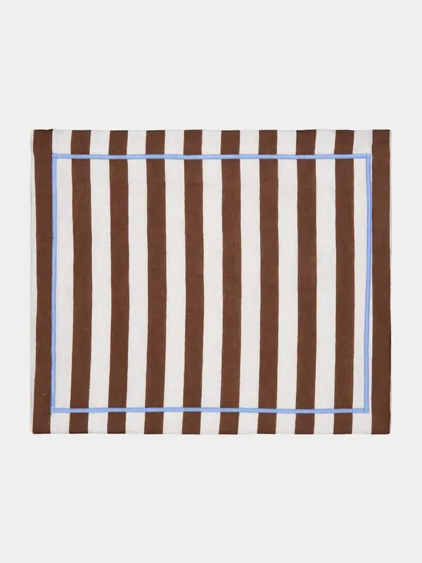 La DoubleJ Stripped Placemat Set - Brown