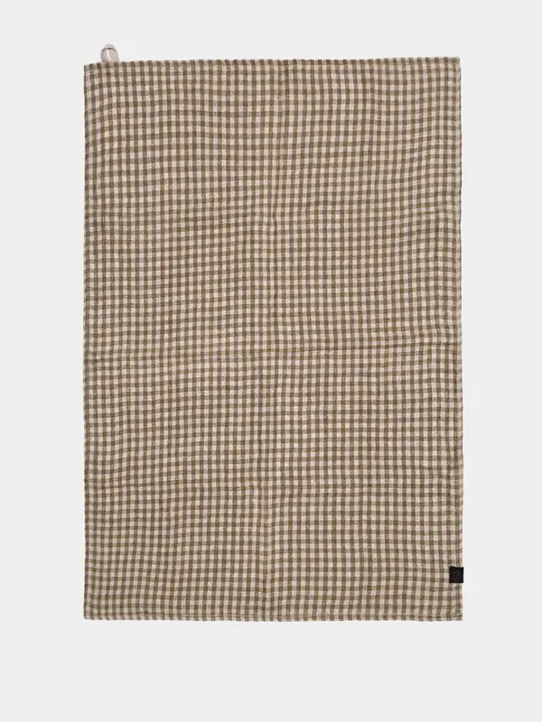 Haomy Piana Linen Kitchen Towel - Green