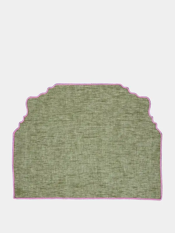 PAULA LIVING Lisboa Linen Placemat - Green