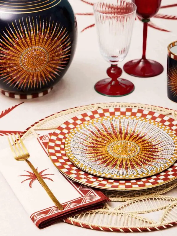 La DoubleJ Set Of 2 Raffia Placemats - Cream