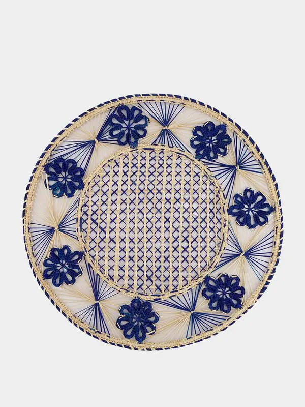 Coro Cora Flora Placemat - Blue