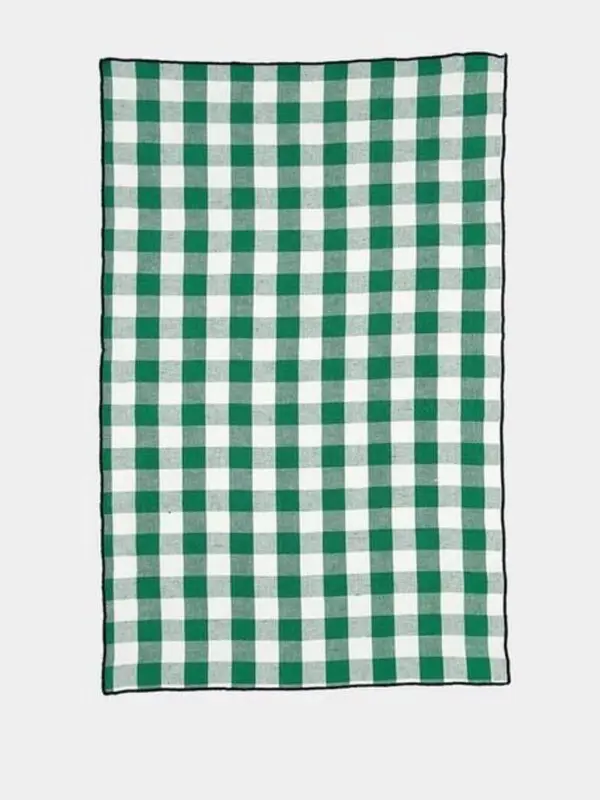 Maison De Vacances Mimi Vichy And White Kitchen Towel - Green