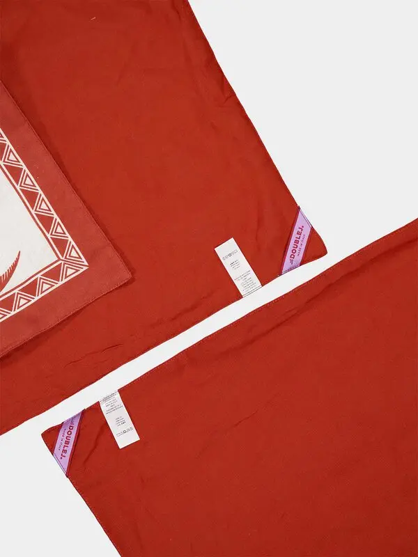La DoubleJ Set Of 2 Palm Tree Linen Placemats