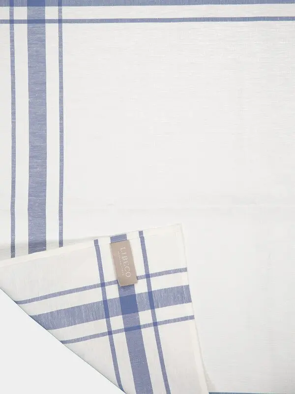 Libeco Blue Camaret Tea-towel