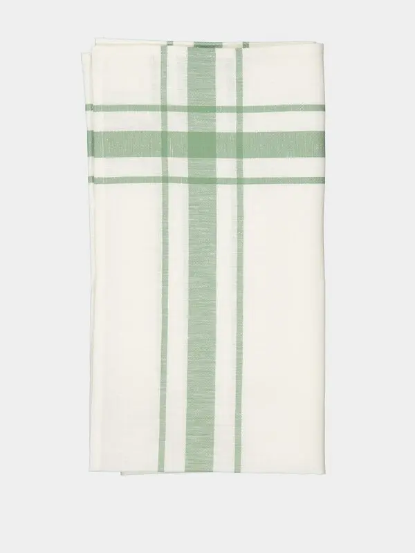 Libeco Green Camaret Tea-towel