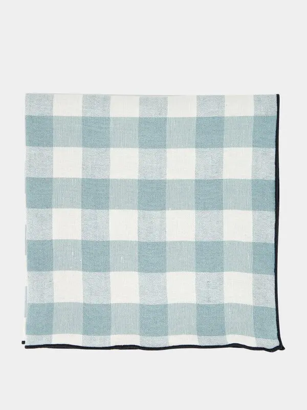 Maison De Vacances Vichy Canvas Napkin - Blue