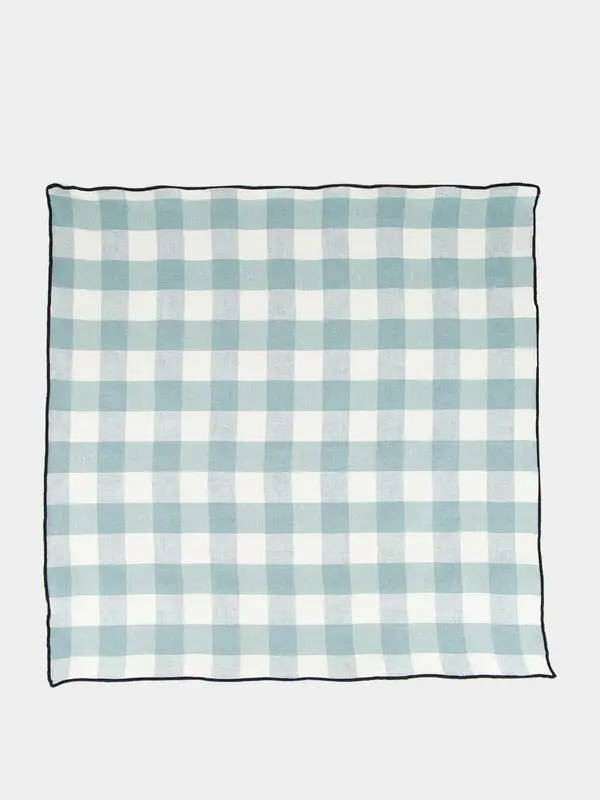 Maison De Vacances Vichy Canvas Napkin - Blue