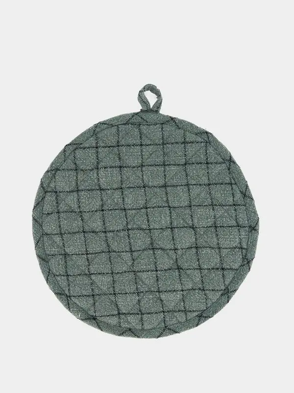 Madam Stoltz Ivy Quilted Pot Holder - Green
