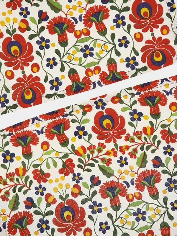 La DoubleJ Windflower Bordeaux Linen Napkins Set Of 2