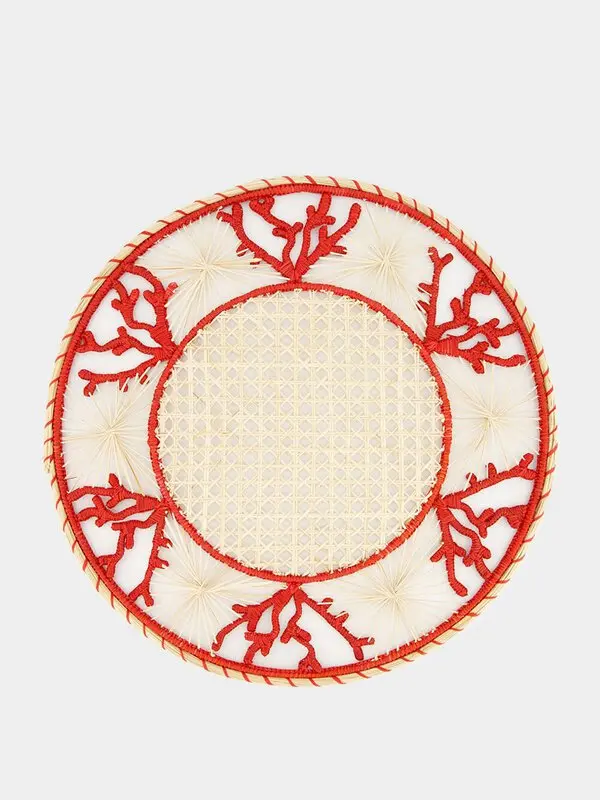 Coro Cora Coral Placemat - Red