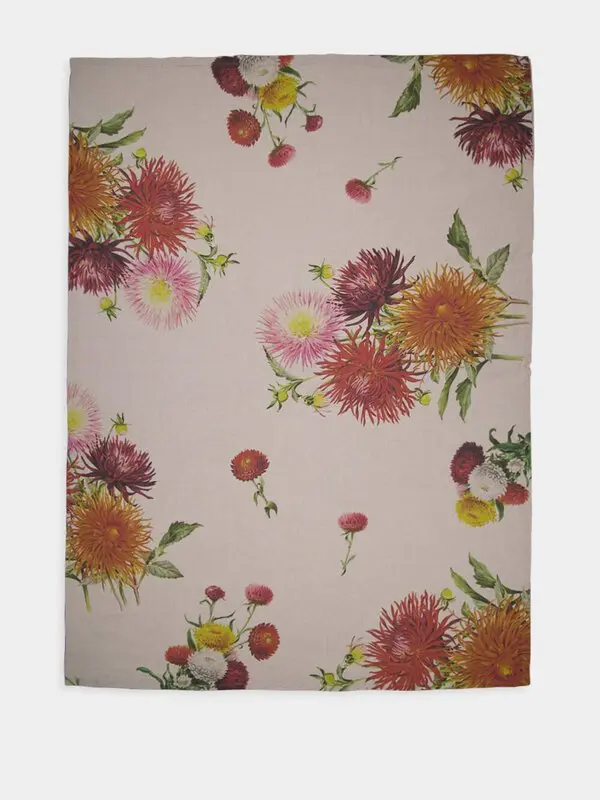 LINOROOM Country Flowers Linen Tablecloth - Multicolour