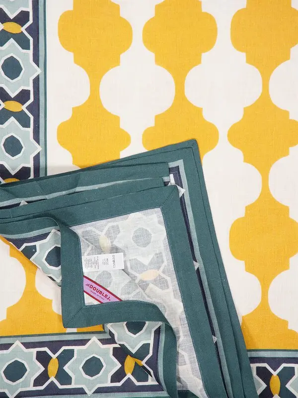 La DoubleJ Plaza Large Tablecloth - Yellow
