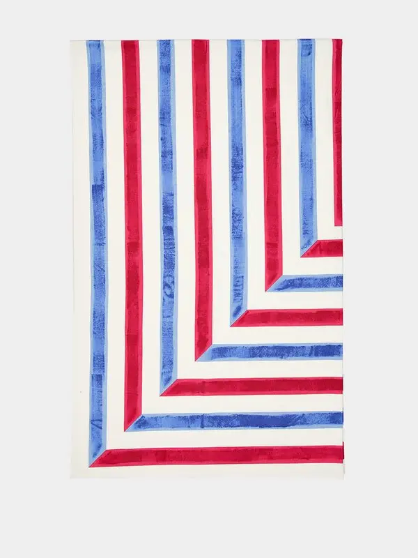 LES-OTTOMANS Cotton Block Print Tablecloth - Multicolour