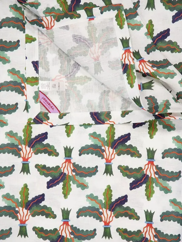La DoubleJ Linen Palms Tablecloth