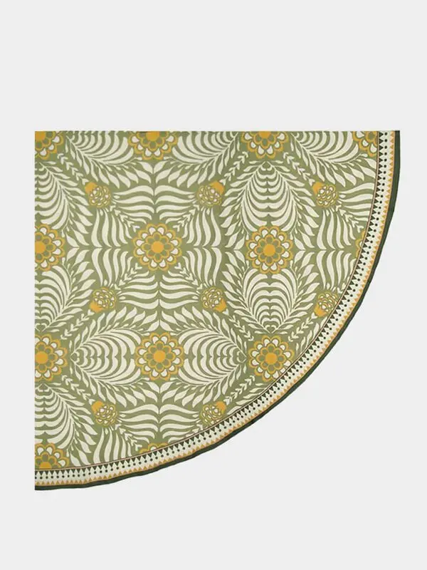 La DoubleJ Tudor Light Round Tablecloth - Green