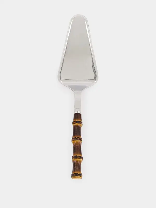 Sabre Paris Tart Slicer With Bamboo Handle - Brown