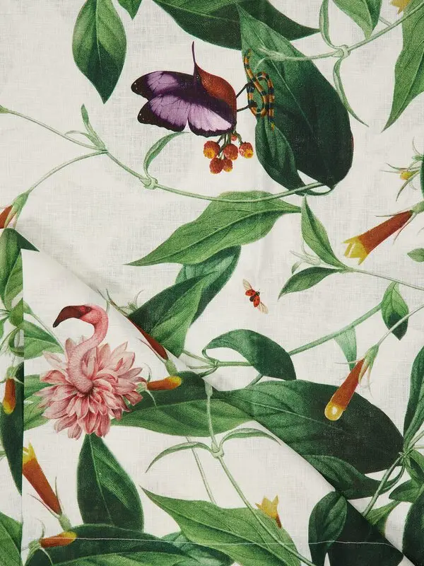 La DoubleJ Bosco Blooms Print Medium Tablecloth - Green