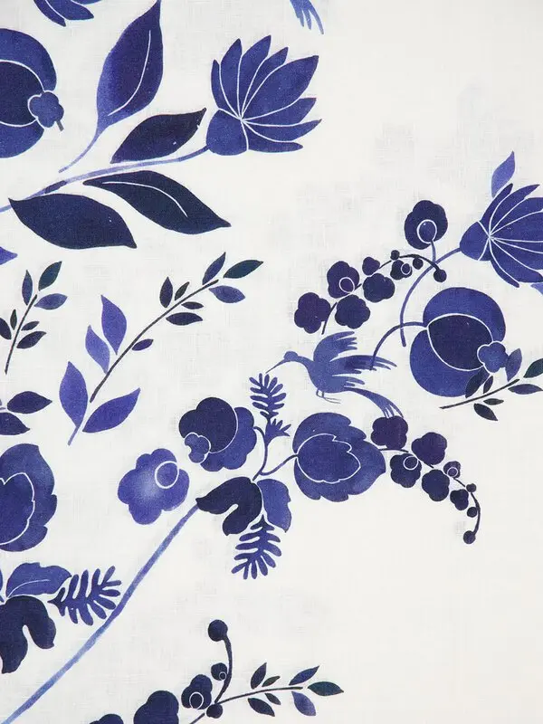 La DoubleJ Wildbird Placée Linen Tablecloth - White