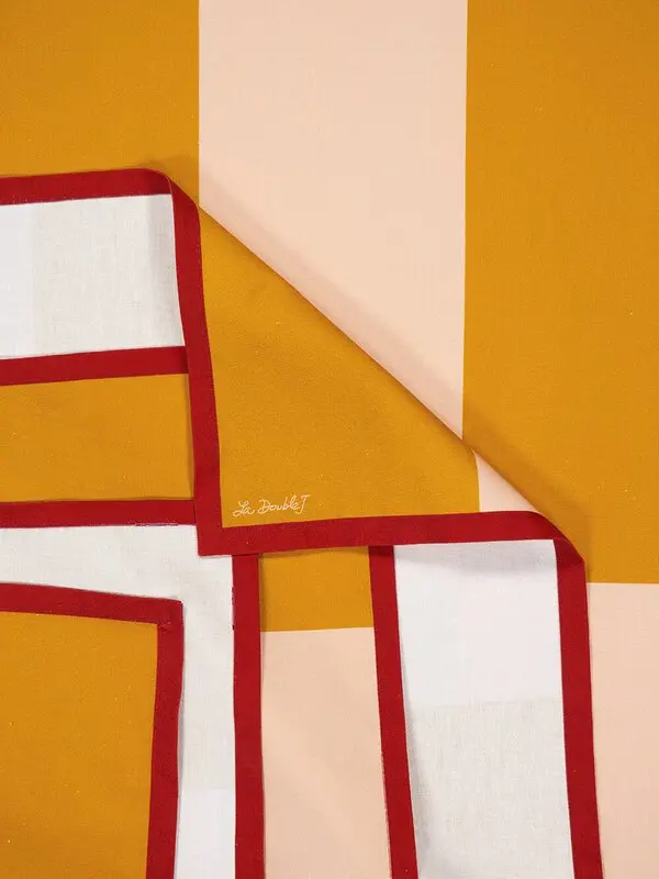 La DoubleJ Contrada Panama Large Tablecloth - Orange