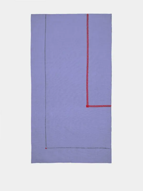 HOUSE OF CAPRICORN Hand-embroidered Linen Tablecloth - Multicolour