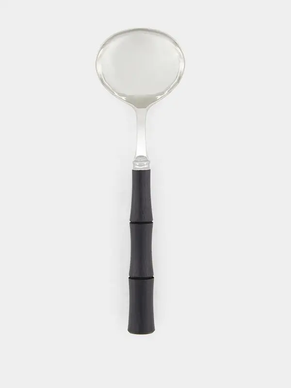 CAPDECO Byblos Bamboo Sauce Ladle - Black