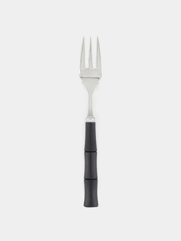 CAPDECO Byblos Bamboo Black Fish Fork By - Silver