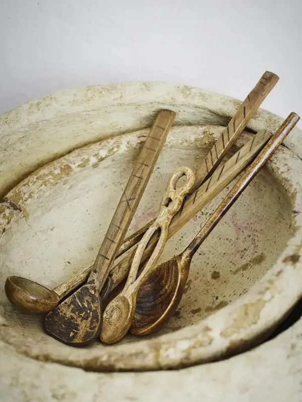 Madam Stoltz Hand-carved Wooden Ladle - Brown