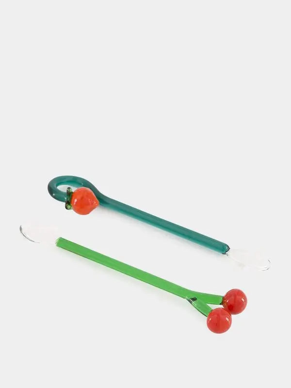 ICHENDORF MILANO Cherries And Strawberry Spoons Set Of 2