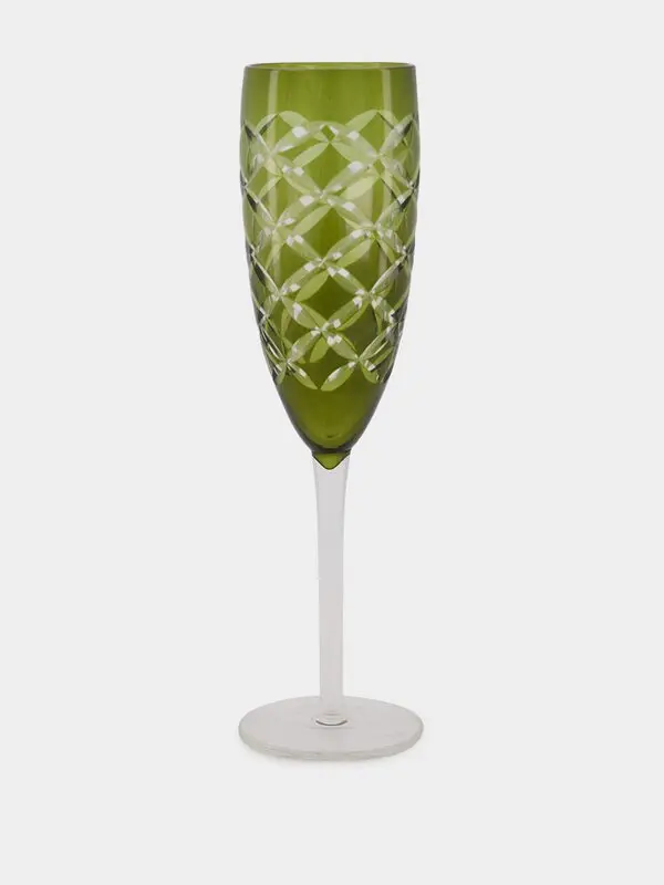 POLSPOTTEN Set Of 6 Champagne Cuttings Glasses