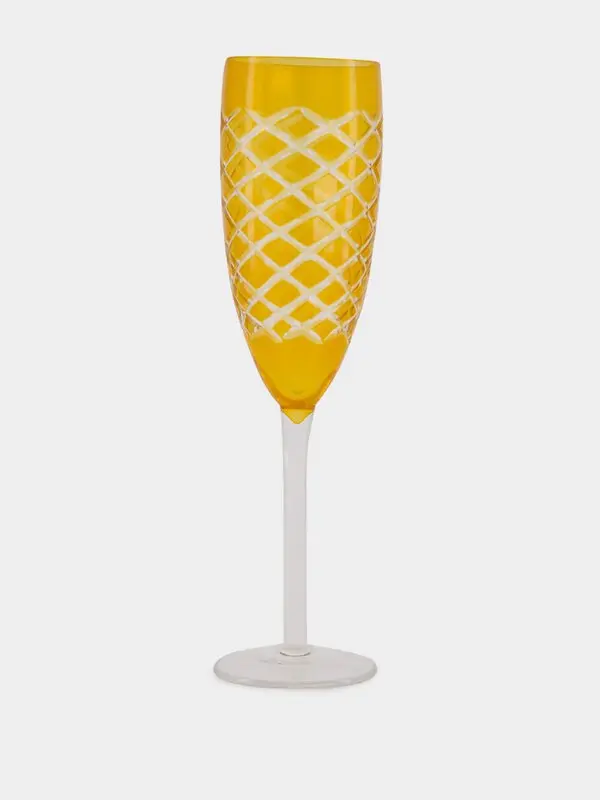 POLSPOTTEN Set Of 6 Champagne Cuttings Glasses