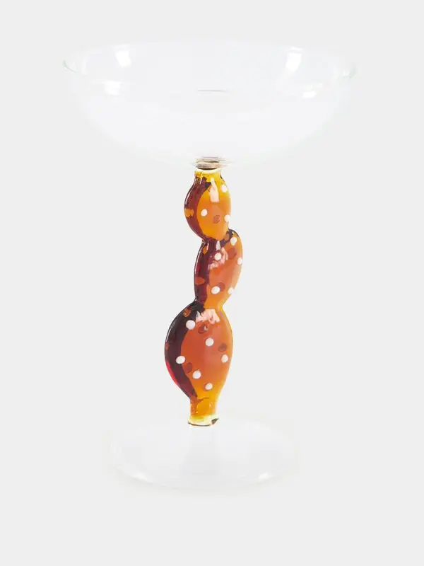 ICHENDORF MILANO Cactus Champagne Glass - Orange